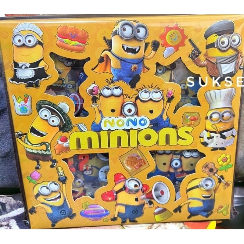 Jual stiker korea MOMO, NONO, CICI, SANRIO lucu isi 100 pcs kemasan box ...