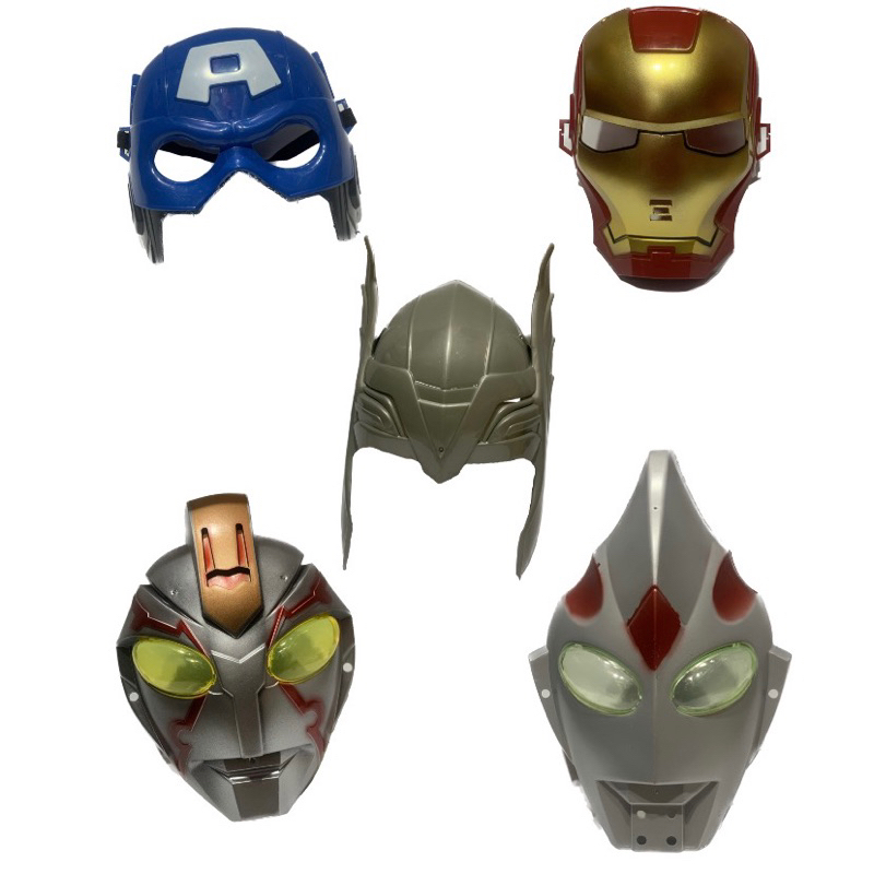 Jual Topeng Mainan Superhero Plastik Avenger Ultraman Captain America ...