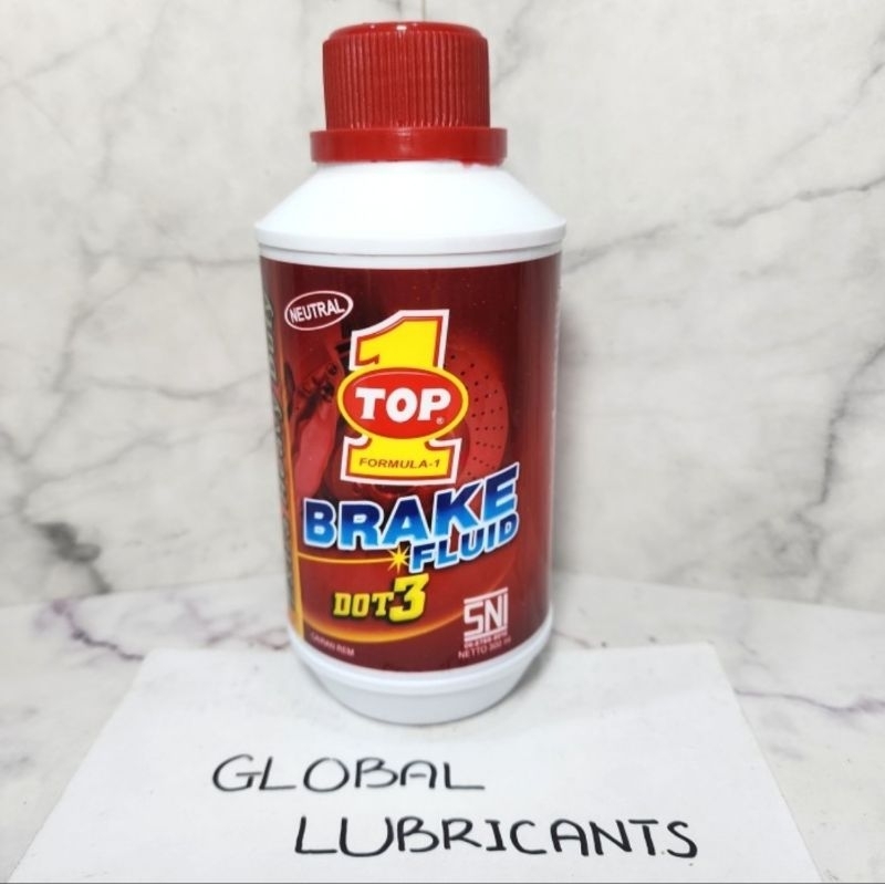 Jual TOP1/ TOP 1 Brake Fluid Dot-3 300mL (Cairan/ Minyak Rem) (RED/ MERAH) | Shopee Indonesia