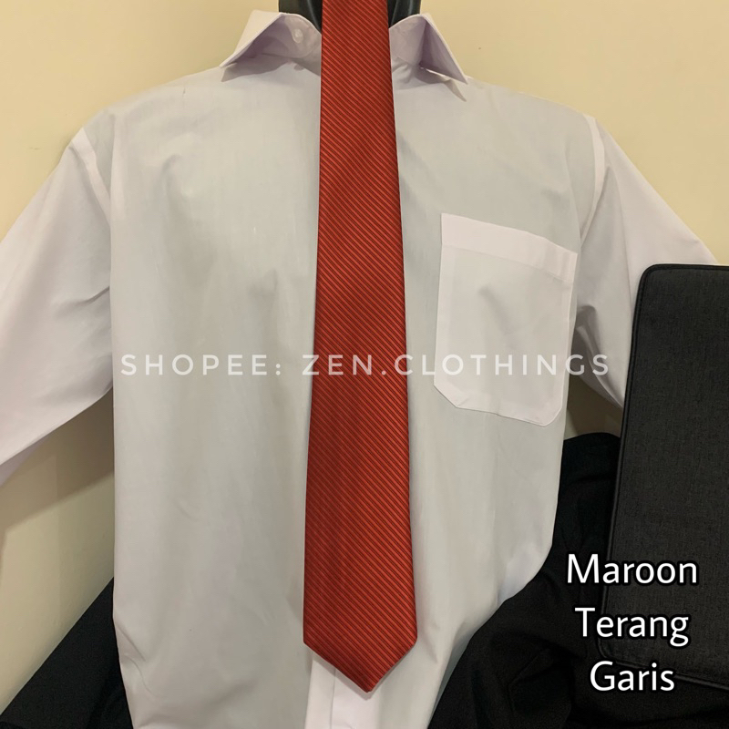 Jual Dasi Pria Ikat Manual Dewasa Panjang Polos dan Motif Garis Salur ...