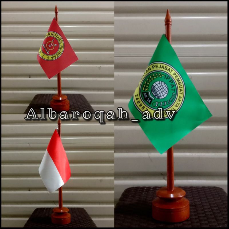 Jual Bendera NOTARIS IPPAT INDONESIA Dan Tiang kayu meja vandel ...