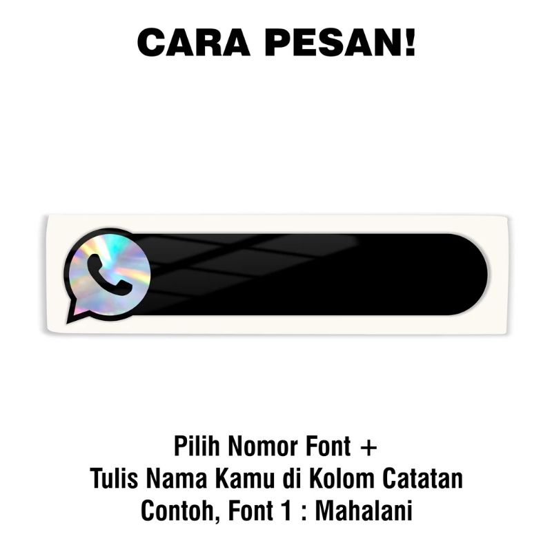 Jual Stiker Nama Hologram Media Sosial - Stiker Tulisan Medsos | Shopee ...