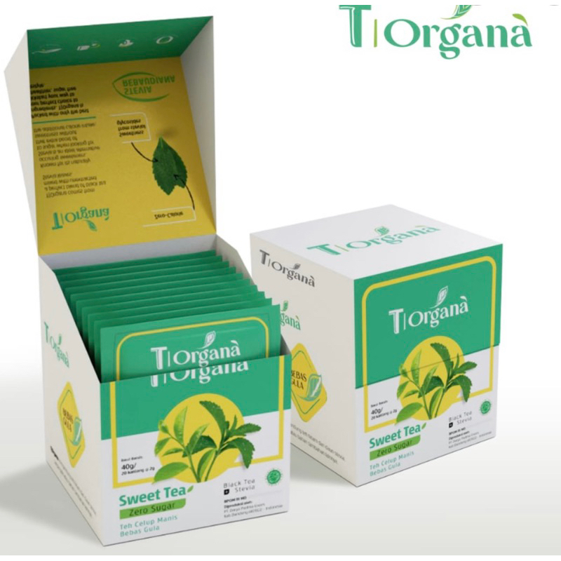 Jual Teh Organa Original//Teh Organa rasa lecci//teh manis tanpa gula ...