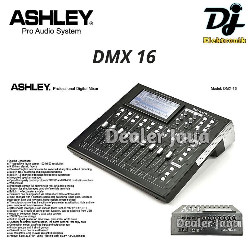 Jual Mixer Digital Ashley DMX 16 / DMX16 - 12 channel | Shopee Indonesia