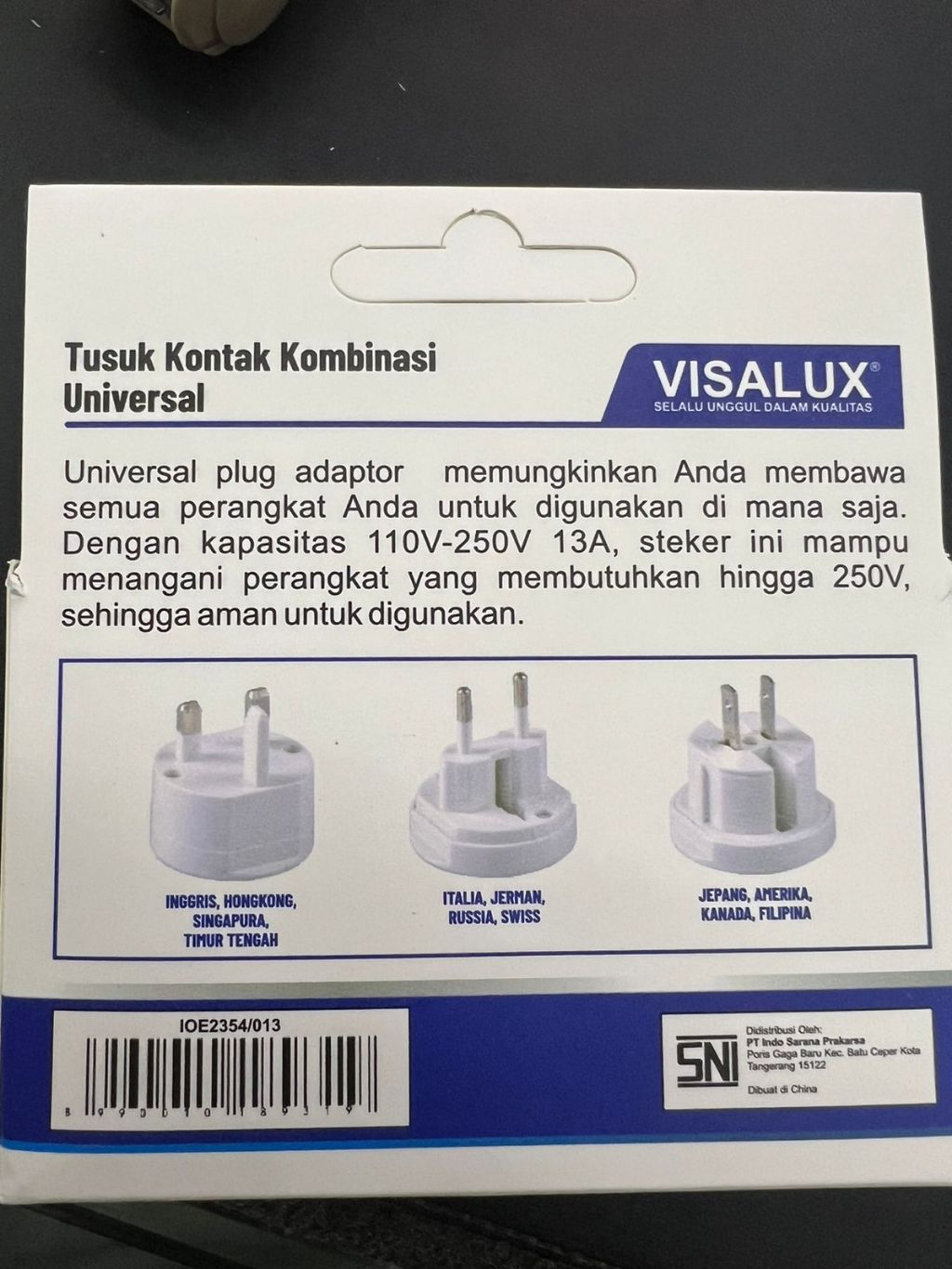 Jual TRAVEL ADAPTOR UNIVERSAL /MULTI PLUG COMBINATION VISALUX 8931/8941 | Shopee Indonesia