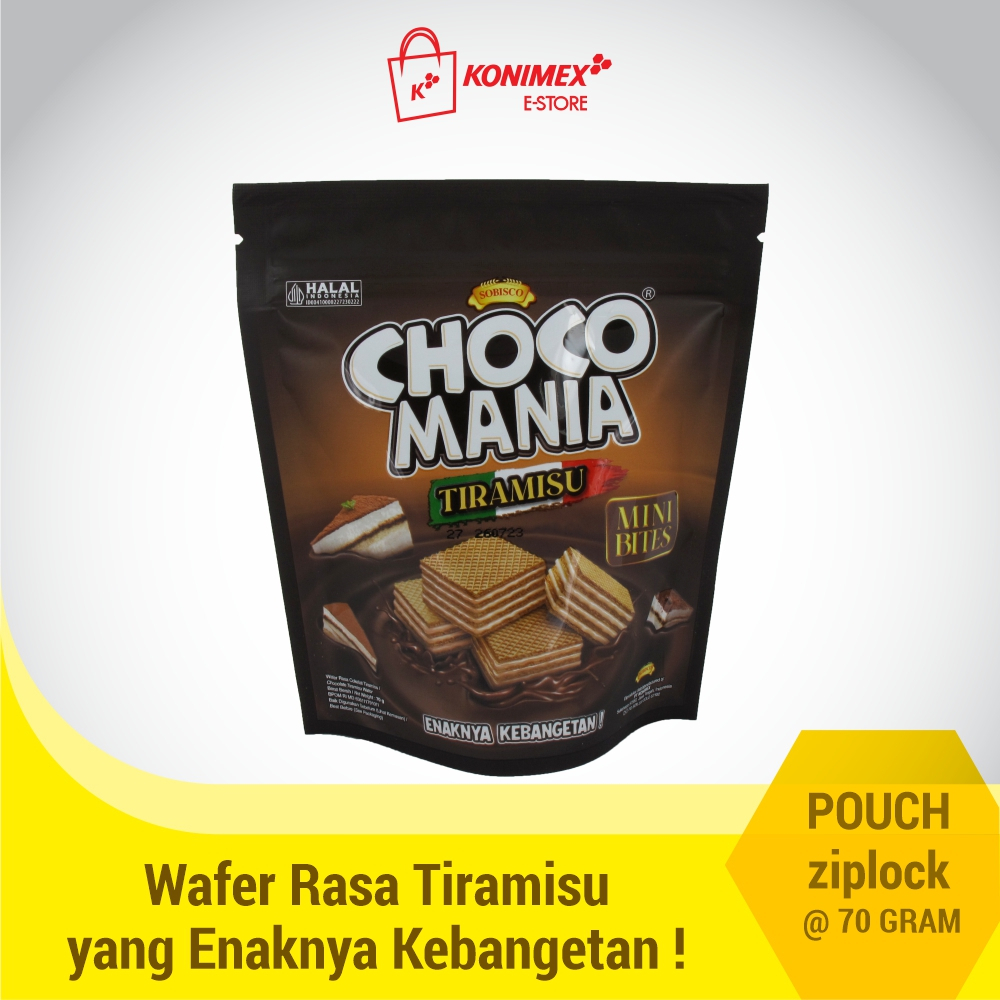 Jual Chocomania Wafer Tiramisu 70gr pouch | Shopee Indonesia
