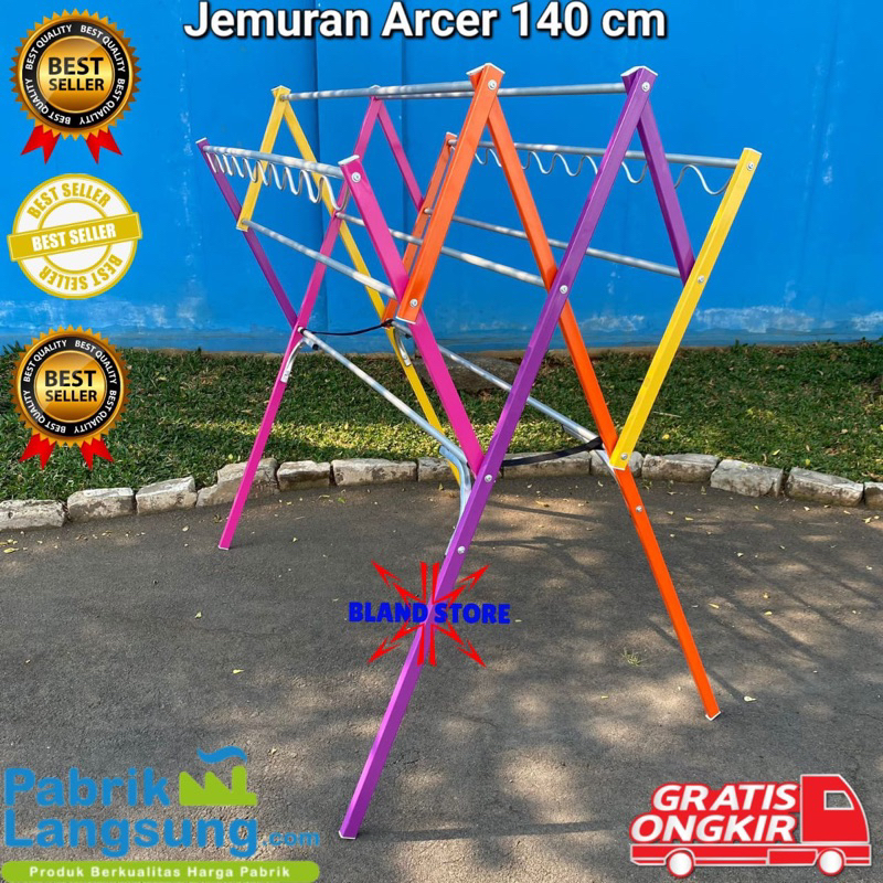 Jual PROMO - JEMURAN BAJU / JEMURAN PAKAIAN LIPAT ALUMINIUM WARNA ...