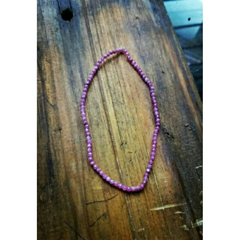 Jual Gelang batu ruby natural corondum asli rough bahan bongkahan ...