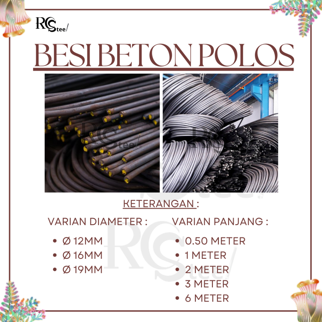 Jual Besi Beton Polos Diameter 19mm x 1 Meter | Shopee Indonesia
