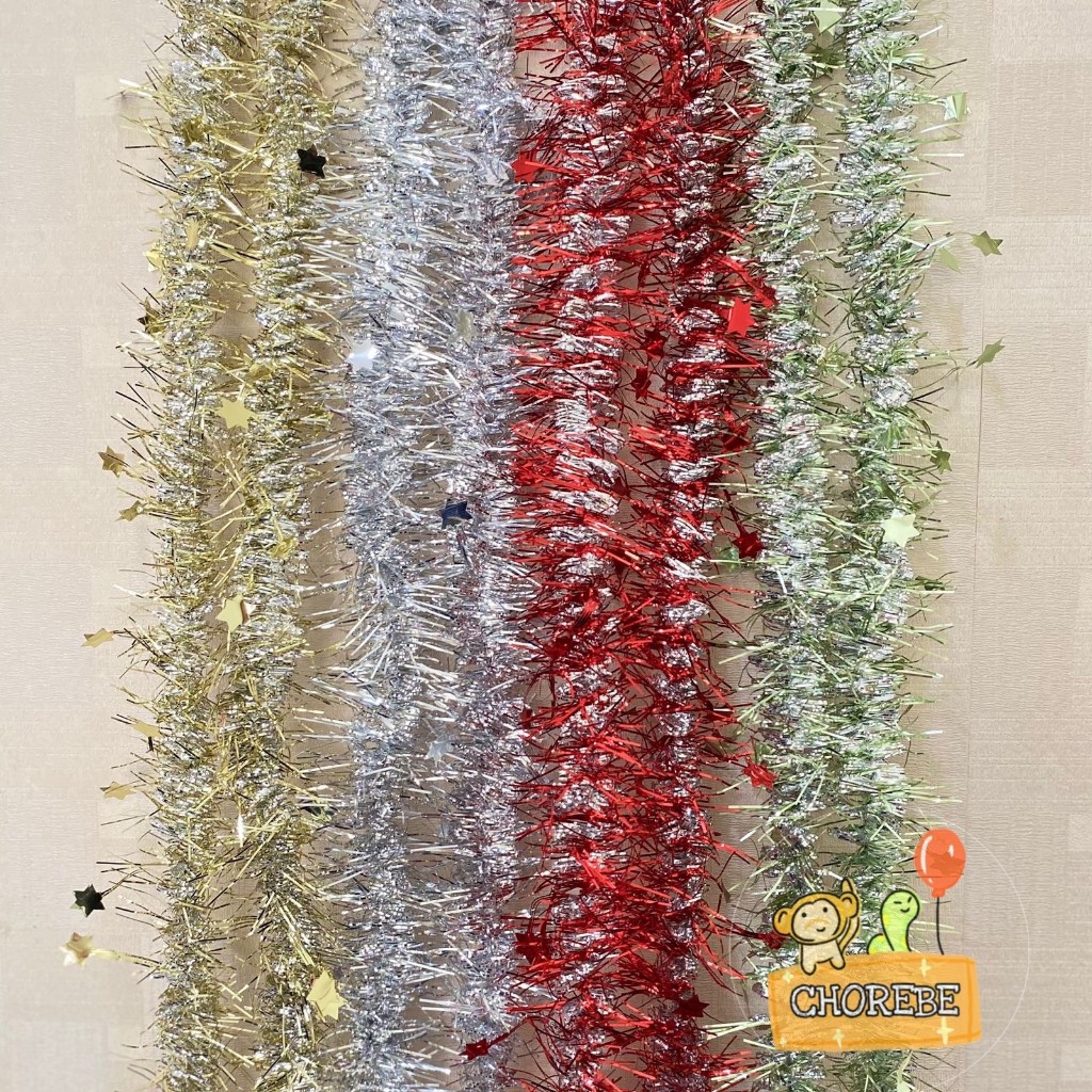 Jual Slinger Tinsel / Hiasan Natal BINTANG MINI Dekorasi Pohon Natal ...