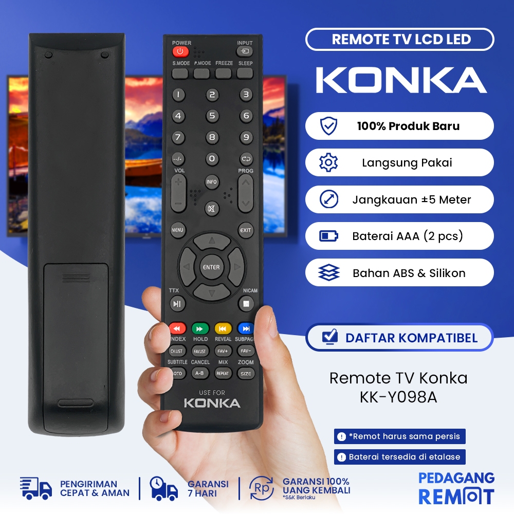Jual Remot Remote TV Konka LCD LED KK-Y098A | Shopee Indonesia