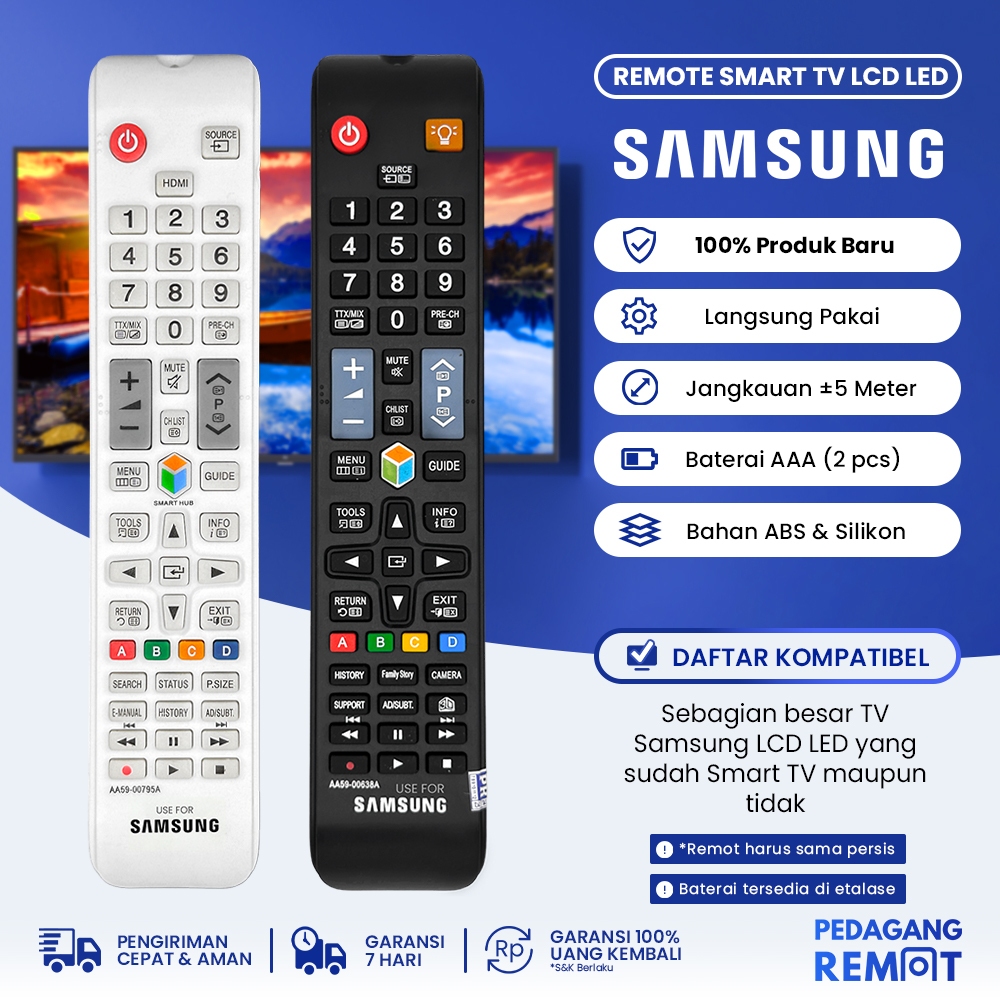 Jual Remot Remote TV Samsung Smart TV LCD LED | Shopee Indonesia