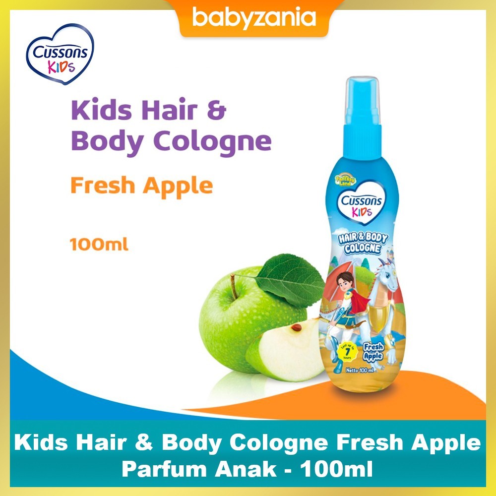 Jual Cussons Kids Hair & Body Cologne Fresh Apple Parfum Anak - 100 ml ...