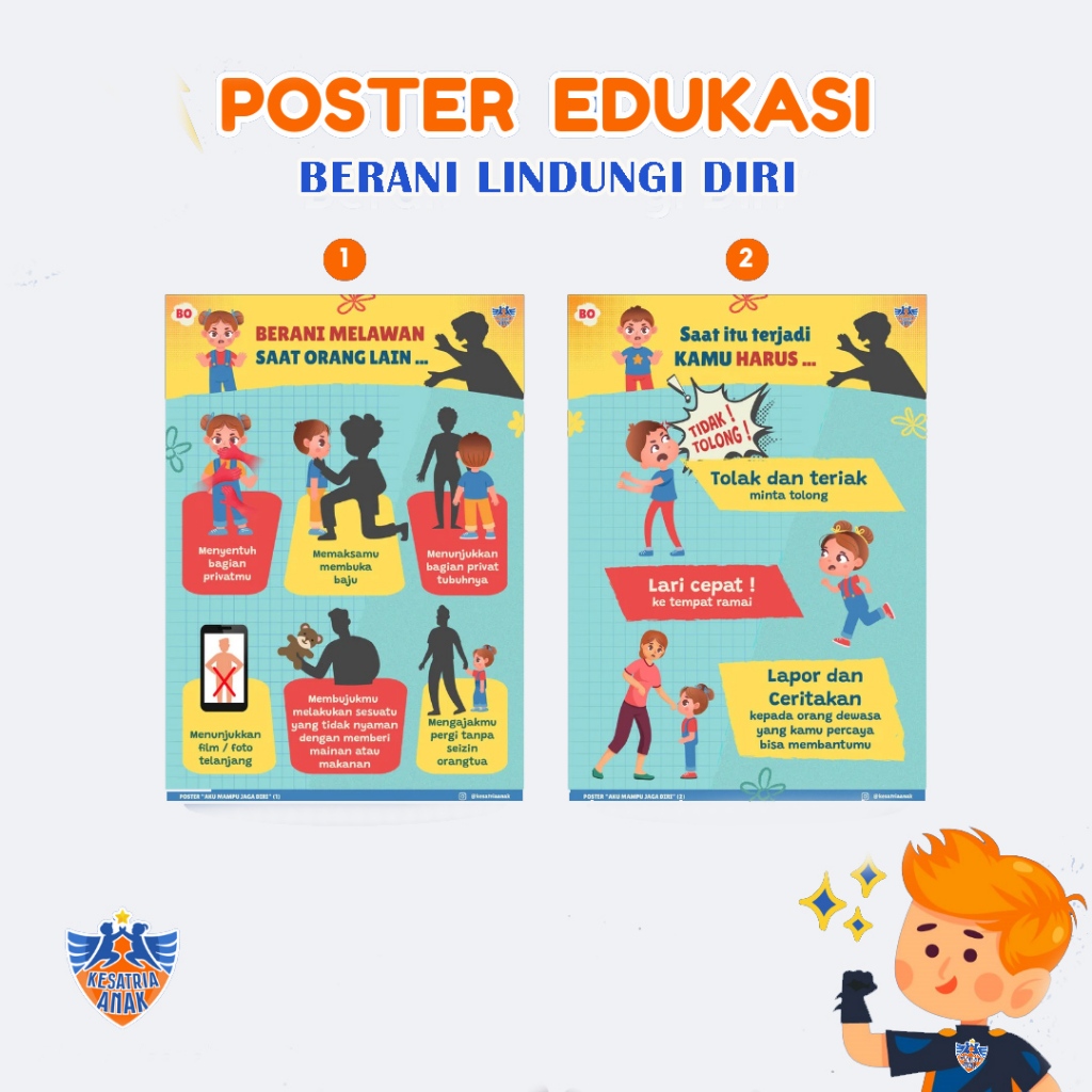 Jual Poster Edukasi Berani Lindungi Diri A3 | Shopee Indonesia