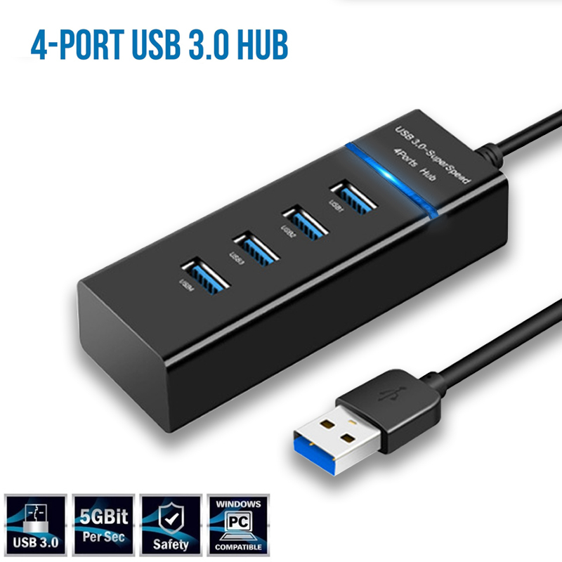 Jual Usb hub 3.0 adaptor power 4port High Speed/hub usb port 4 orico ...