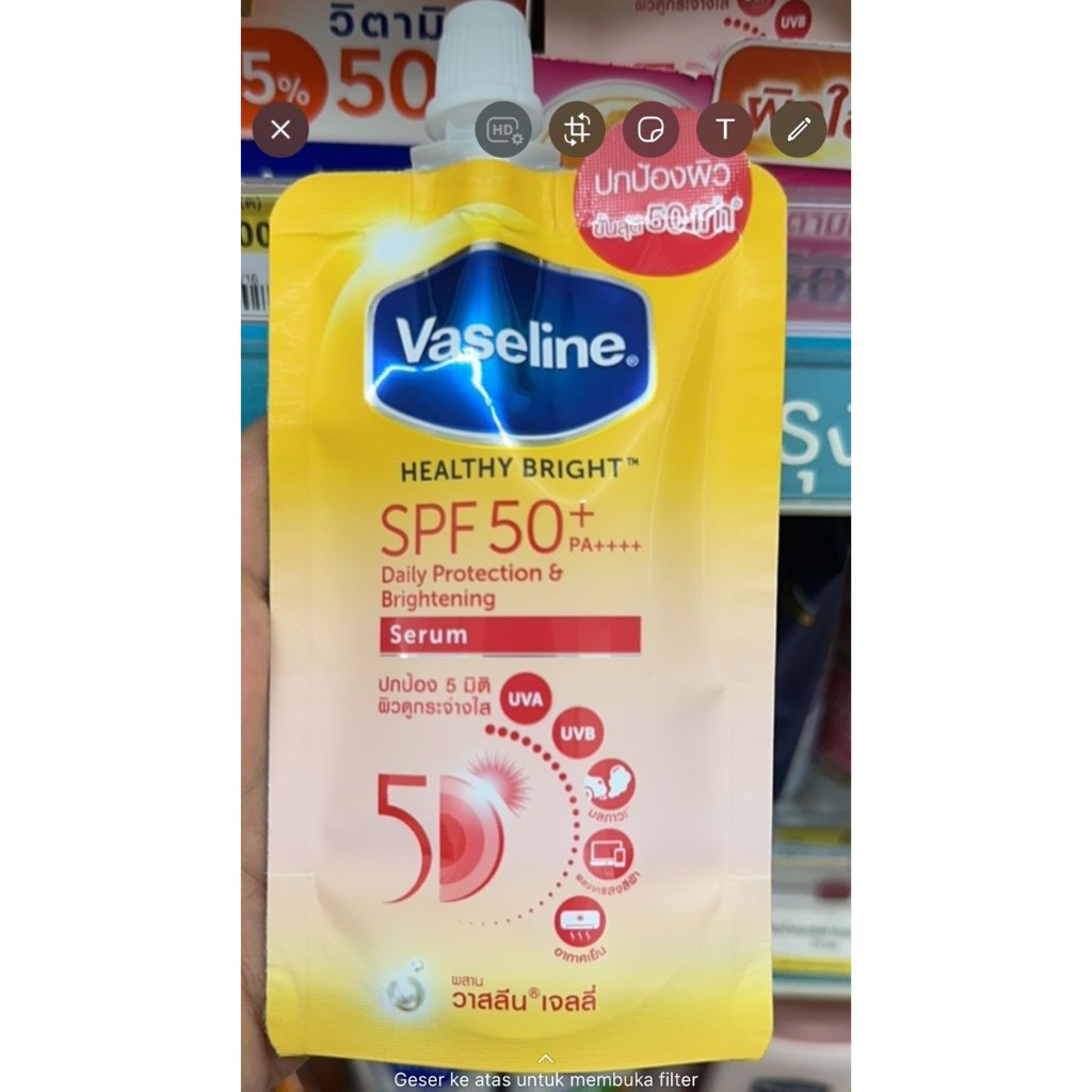 Jual Vaseline SPF 50 PA++++ Thailand 30ml/sachet | Shopee Indonesia
