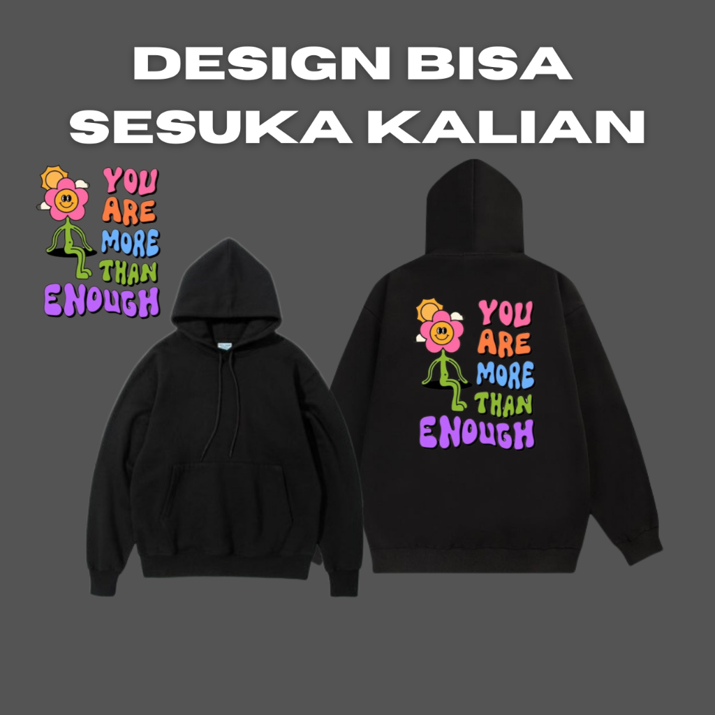 Jual Sweater Hoodie CUSTOM SABLON SATUAN DESIGN BISA REQUEST TEKNIK ...