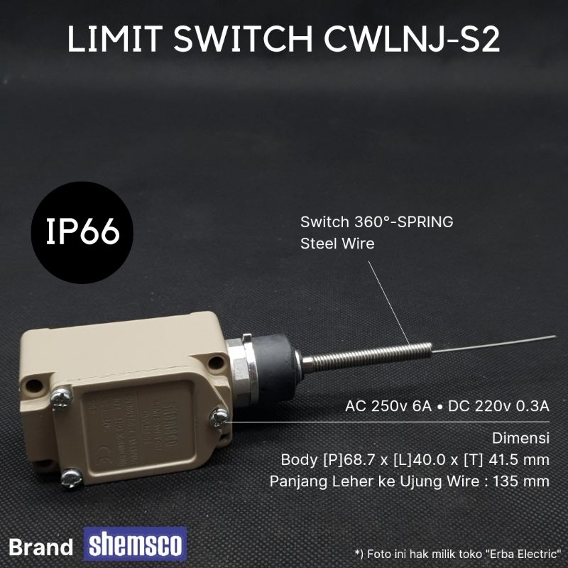 Jual Shemsco CWLNJ-S2 250VAC 6A Limit Switch Setara Omron CNTD WLNJ | Shopee Indonesia