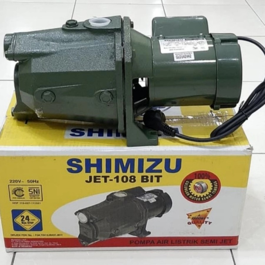 Jual Pompa Air Shimizu JET 108 Bit Semi Jet Pump JET108 Jet108Bit Garansi | Shopee Indonesia