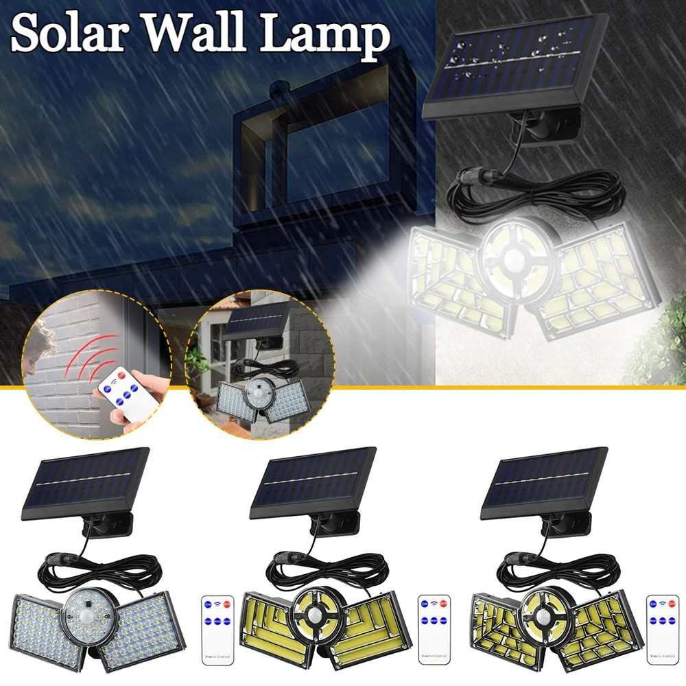 Jual Lampu Sorot Solar Led Luar Ruangan Split Lampu Dinding Sensor ...