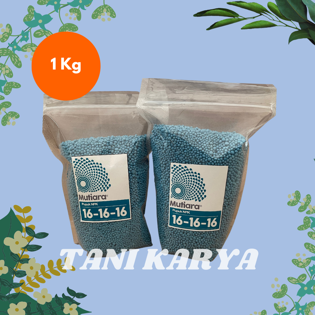 Jual [TANIKARYA] Pupuk NPK Mutiara 16-16-16 - Mutiara Repack 1 Kg ...