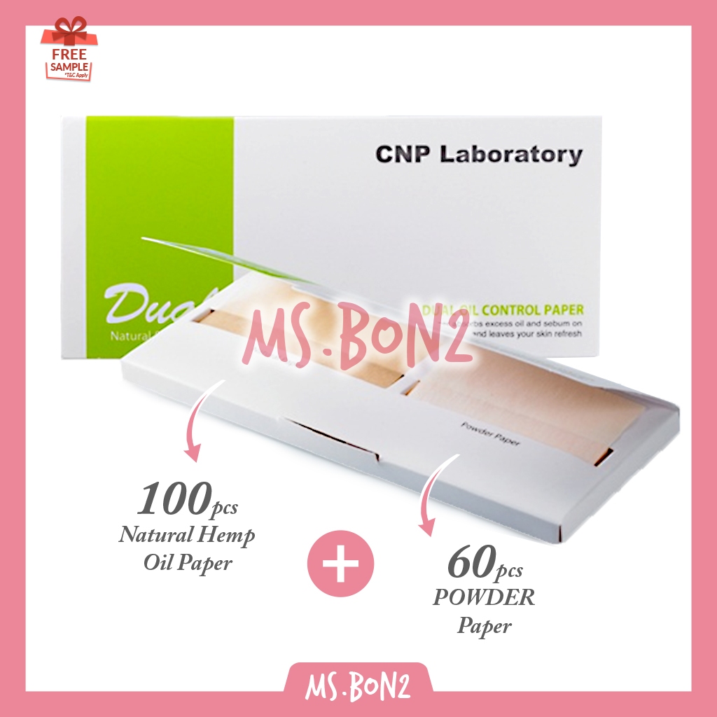 Jual CNP Laboratory Dual Oil Control POWDER Blotting Paper 160 Sheets ...