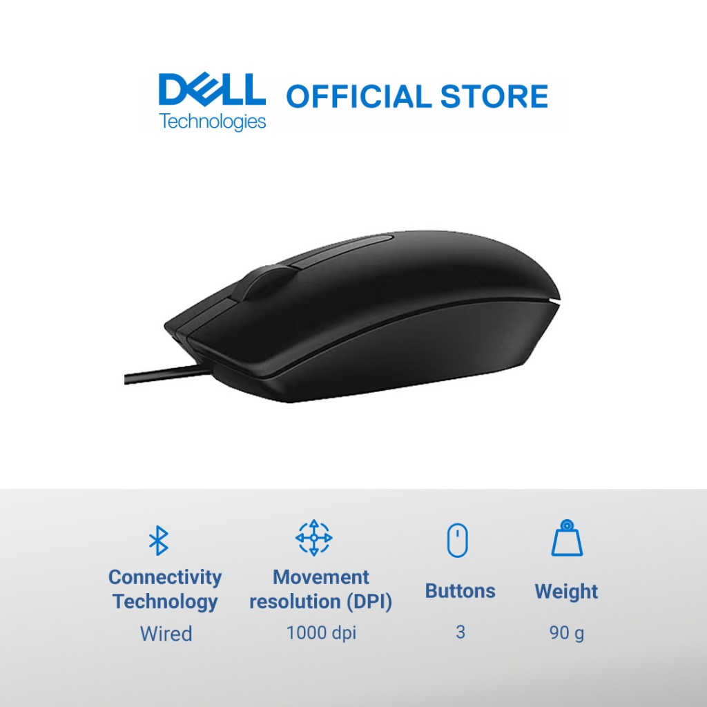 Jual Dell Optical Mouse - MS116 | Shopee Indonesia