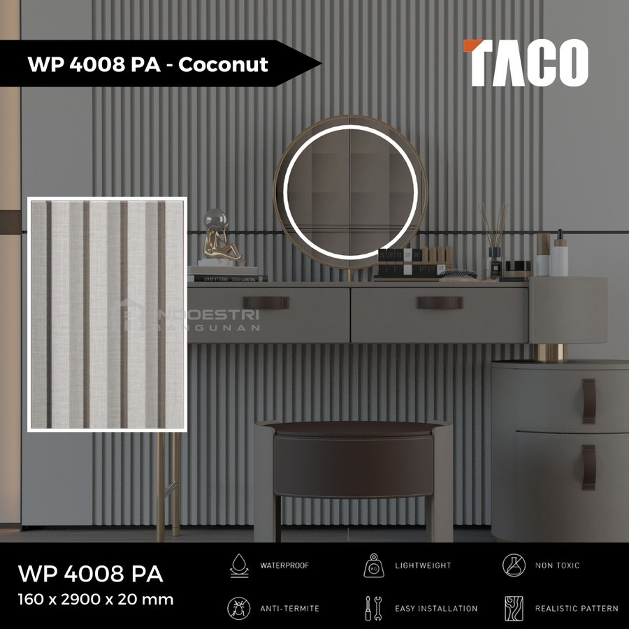 Jual Wall Panel Composite Taco WP 4008 PA Coconut / Taco Wall Panel ...