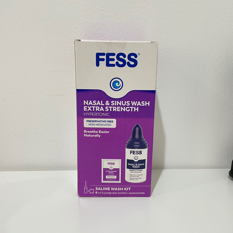 Jual Fess Nasal & Sinus Wash Extra Strength Starter Kit 6 Sachets cuci ...