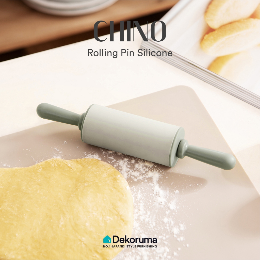 Jual Dekoruma Chino Rolling Pin / Penggiling Adonan Silicon - Grey ...
