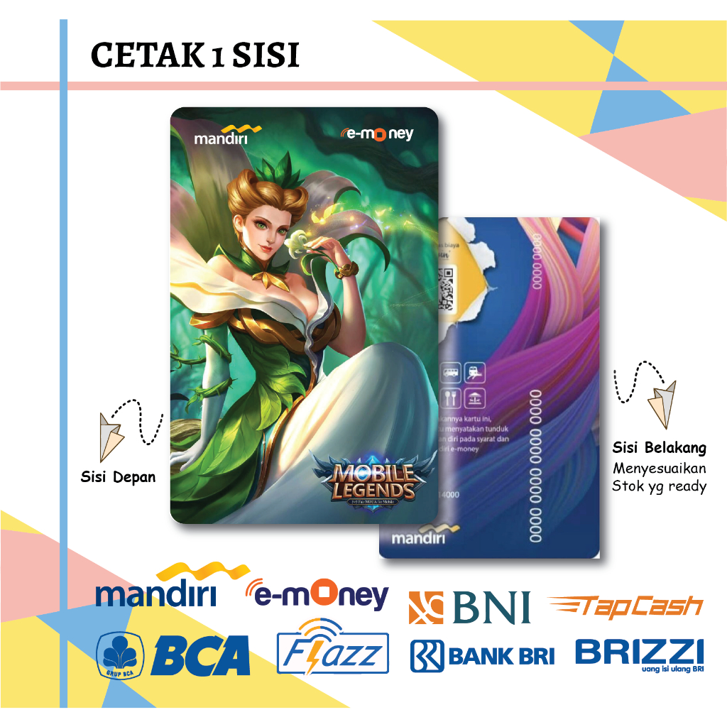Jual KARTU EMONEY GAME MOBILE LEGENDS AURORA MANDIRI FLAZZ BCA GEN 2 ...