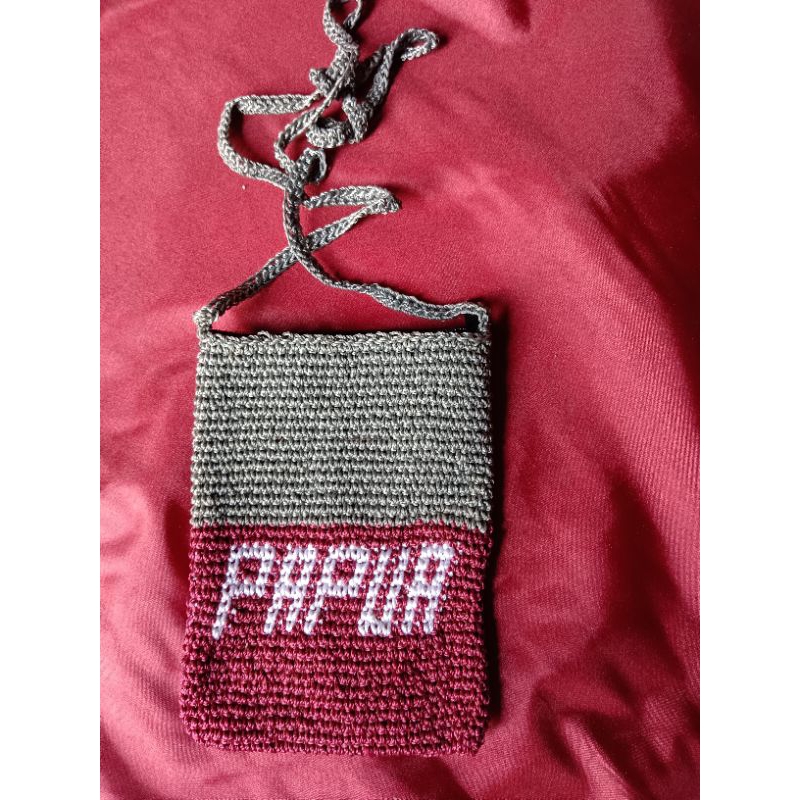Jual TAS PAPUA UKURAN HP, TAS NOKEN PAPUA, NOKEN PAPUA KECIL, TAS RAJUT ...