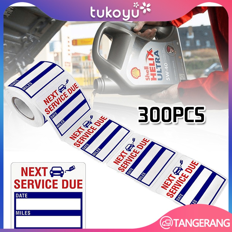 Jual Stiker Service Motor Mobil/Stiker Bengkel Servis/Next Service Due ...