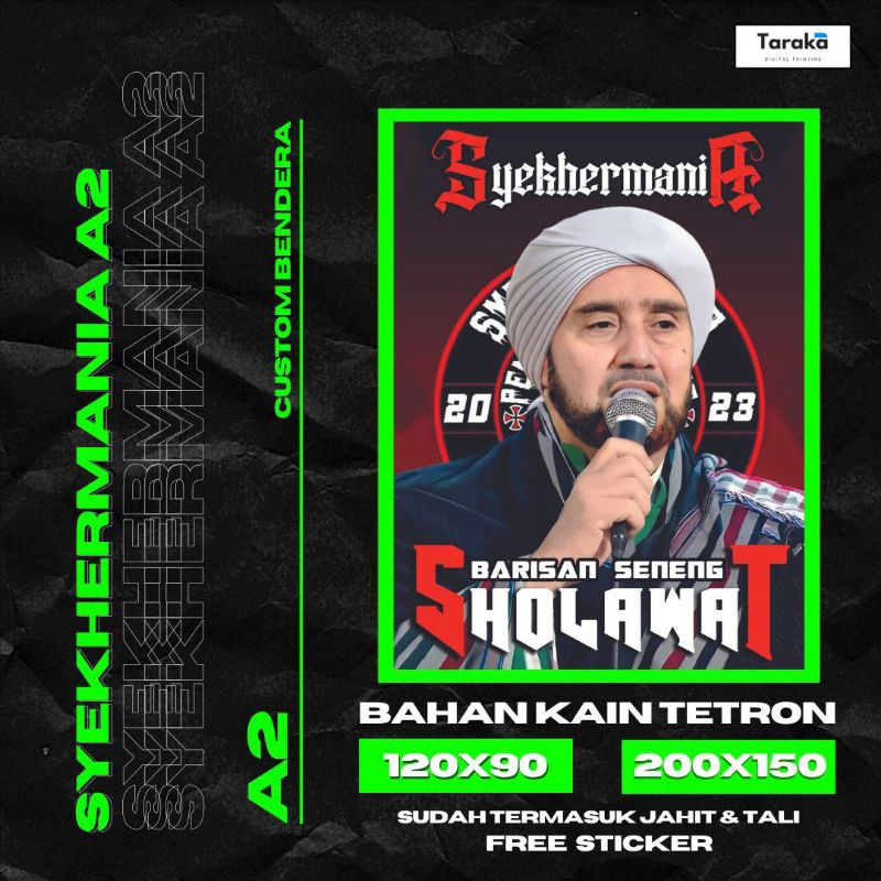 Jual Termurah!! Bendera Syekhermania 200x150 | Cetak Bendera | Custom ... Jual Termurah!! Bendera Syekhermania 200x150 | Cetak Bendera | Custom ...