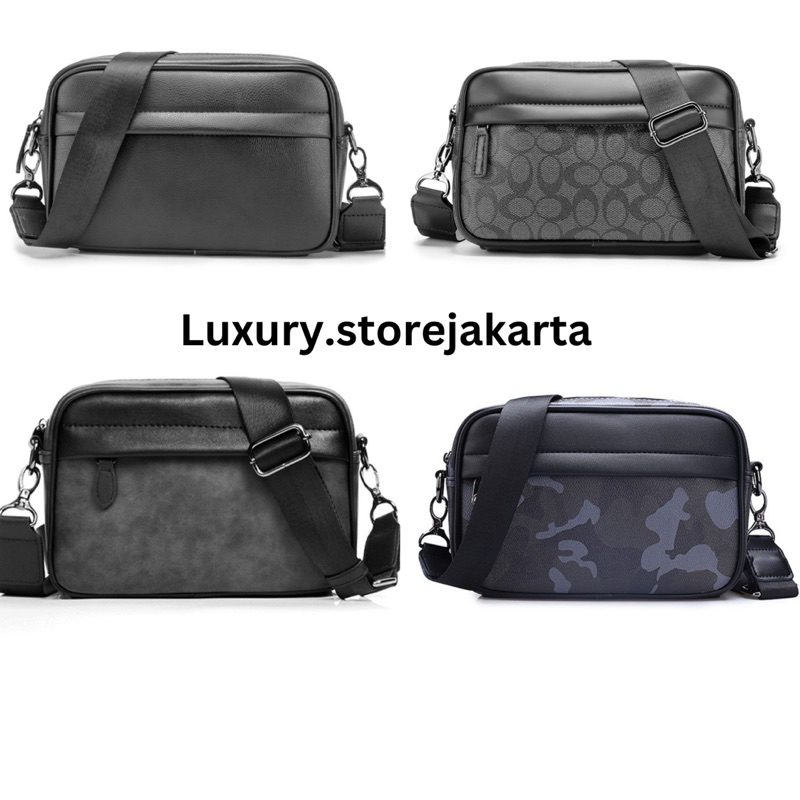 Jual X5191 Tas Selempang Pria Motif C Tas Crossbody Pria Leather Simple ...