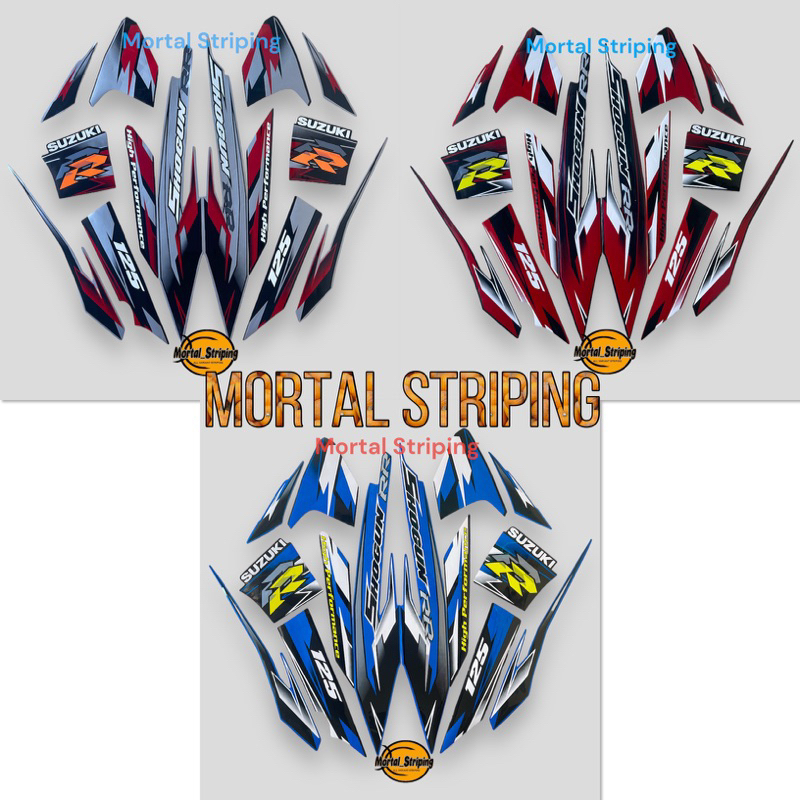 Jual STICKER STRIPING FULL SET LIS SUZUKI SHOGUN RR 125 TAHUN 2007 2008 ...