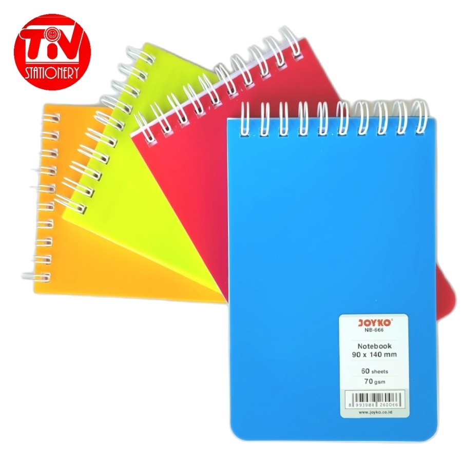 Jual Notebook / Notes / Buku Catatan Saku Joyko A6 60 sheets (Spiral ...