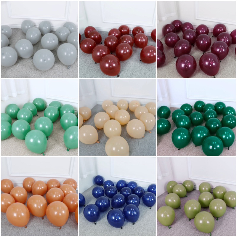 Jual Balon latex Retro 12 inch / Balon Vintage | Shopee Indonesia