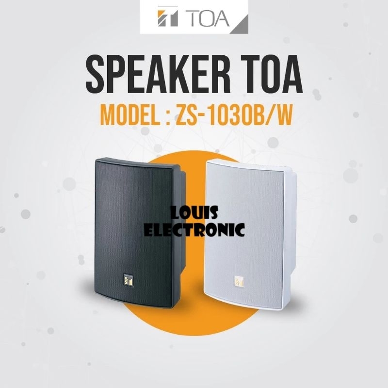 Jual SPEAKER DINDING TOA ZS-1030B/W ZS1030 ZS 1030 30 WATT ORIGINAL ( HITAM ) | Shopee Indonesia