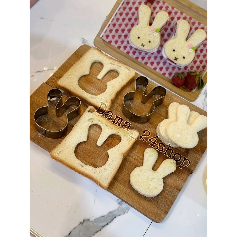 Jual CETAKAN KUE RING ROTI KARAKTER RABBIT UKURAN 8x3 CM COOKIES CUTTER ...