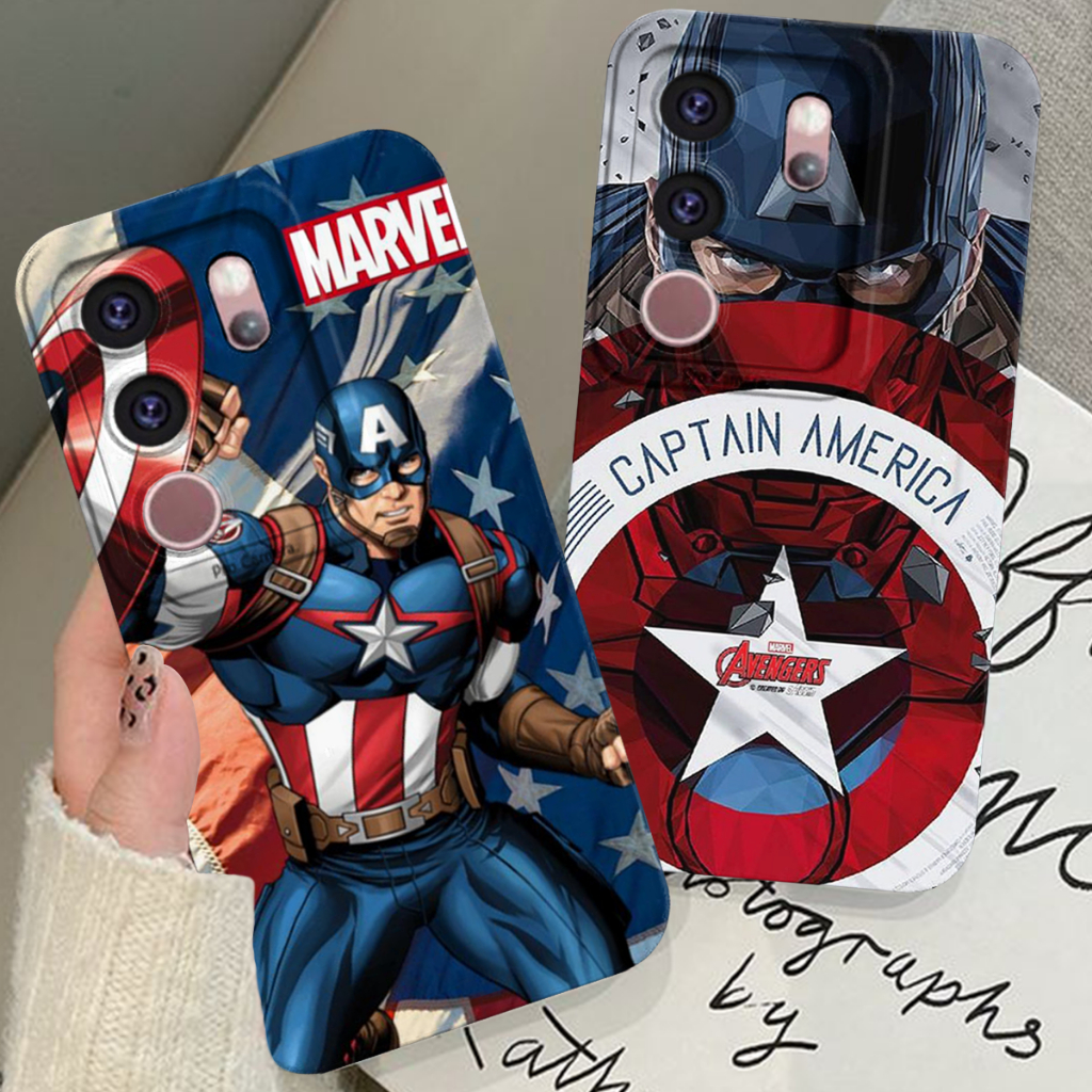 Jual Softcase Vivo V29 5G 2023 Motif Captain America - Case Marvel ...