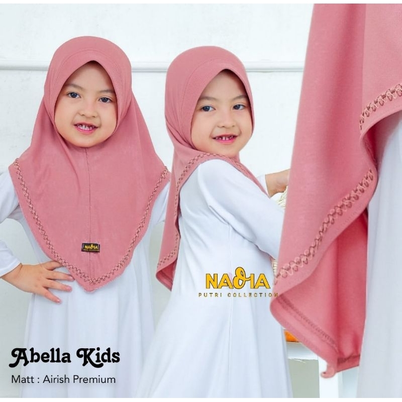 Jual Jilbab Simple Bergo Kids Abella Ori Nadia | Shopee Indonesia