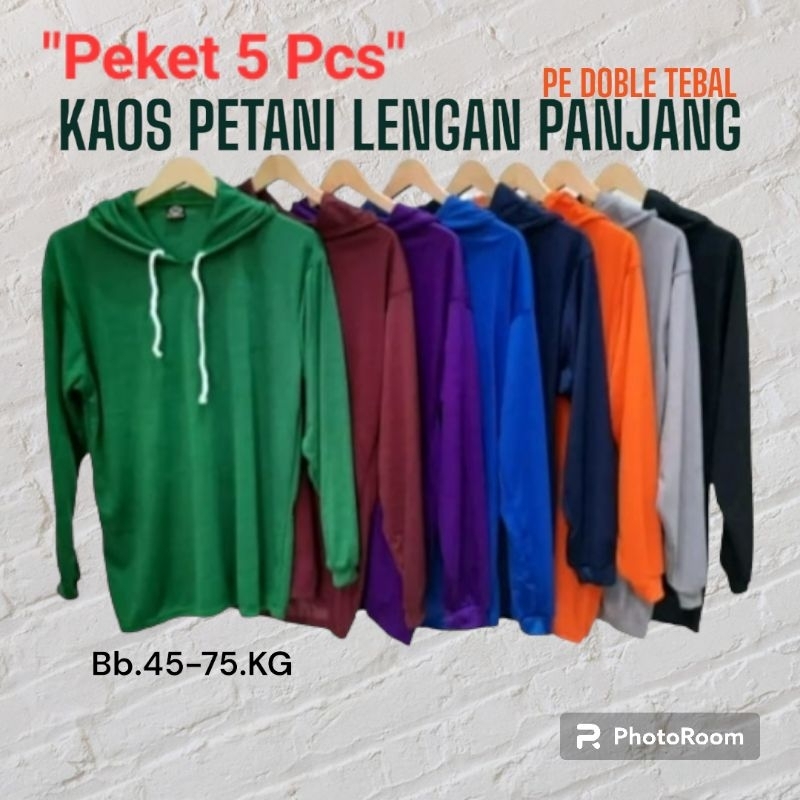 Jual Paket Kaos Kuplok Polos P.E DOBLE Tebal Kaos Tani Tebal Kaos ...
