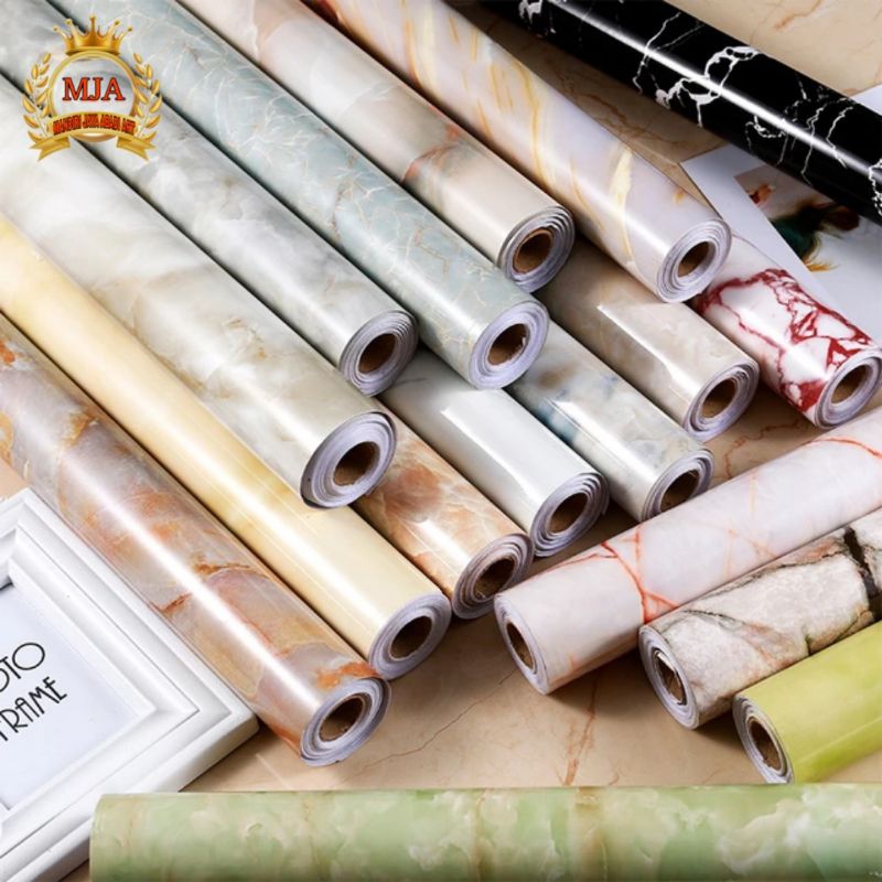 Jual Modern Wallpaper Marmer Tahan Air Kertas Kontak Stiker Dinding PVC ...