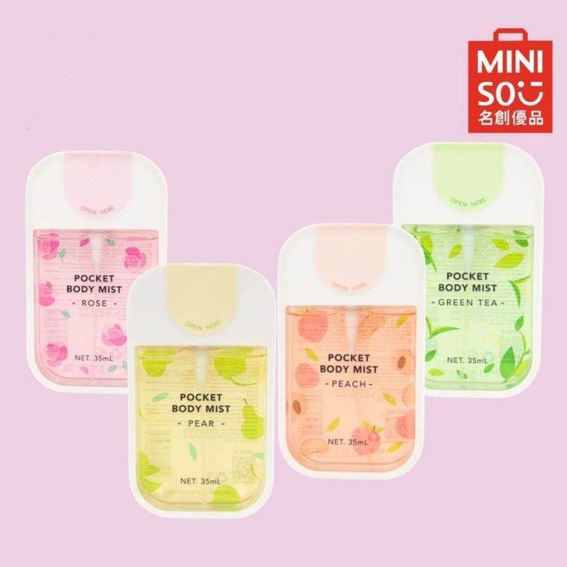 Jual MINISO FARFUME pocket body mist spray ORIGINAL | Shopee Indonesia