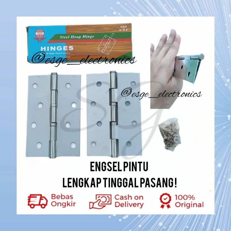 Jual ENGSEL PINTU 4 INCH ENGSEL 4" ENGSEL JENDELA 4 INCH ENGSEL KUPU ...