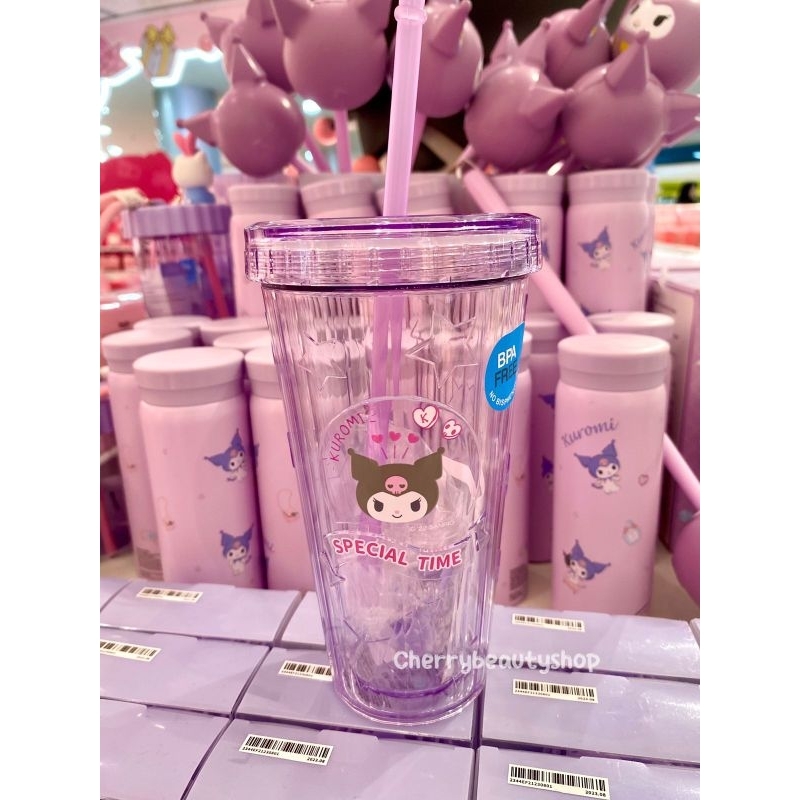 Jual Botol Minum Sedotan Sanrio Tumbler Sanrio x Miniso Tumbler Sedotan Miniso Kuromi | Shopee ...