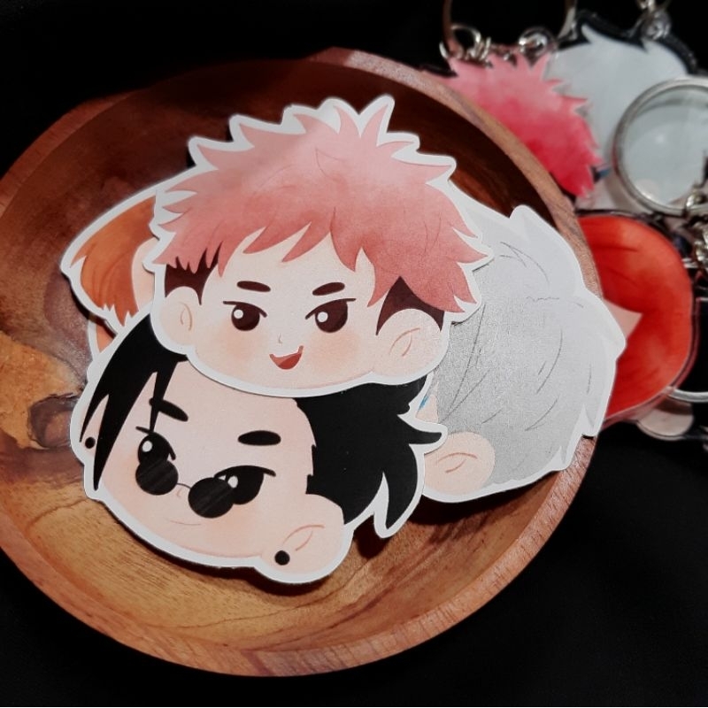 Jual STICKER PACK JUJUTSU (GOJO, GETO, SHOKO, YUUJI, MEGUMI, NOBARA ...