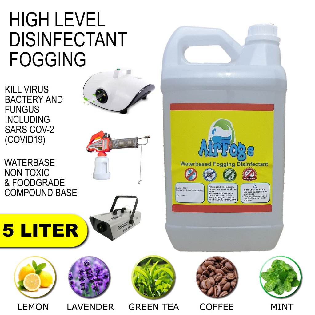 Jual AIRFOGs FOGGING MOBIL Disinfektan 5L PENGHILANG BAU APEK FOGGING ...