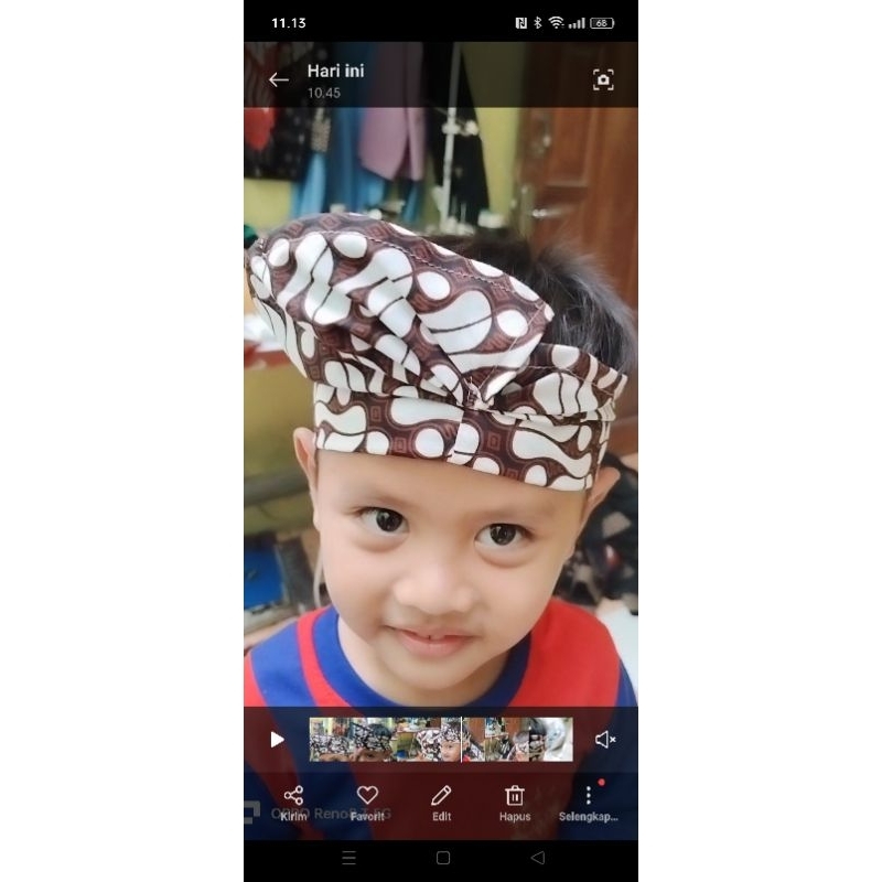 Jual IKET KEPALA BATIK PUTIH PARANG/IKET KEPALA BATIK COKLAT PARANG ...